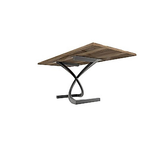 Design 59 Metal Dining Table Legs, Table Base for Desk, Kitchen, Restaurant & Other Tables, Black Furniture Legs, Steel Pedestal, Mid Century Modern Furniture (M14)