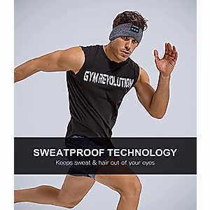 ASMRBAND Sleep Headphones Wireless Sports Headband, Headband Headphones 10Hrs Bluetooth Headband with Soft Cozy Earbuds Comfortable Sleeping Headphones for Side Sleepers, Cool Tech Gadgets Unique Gift