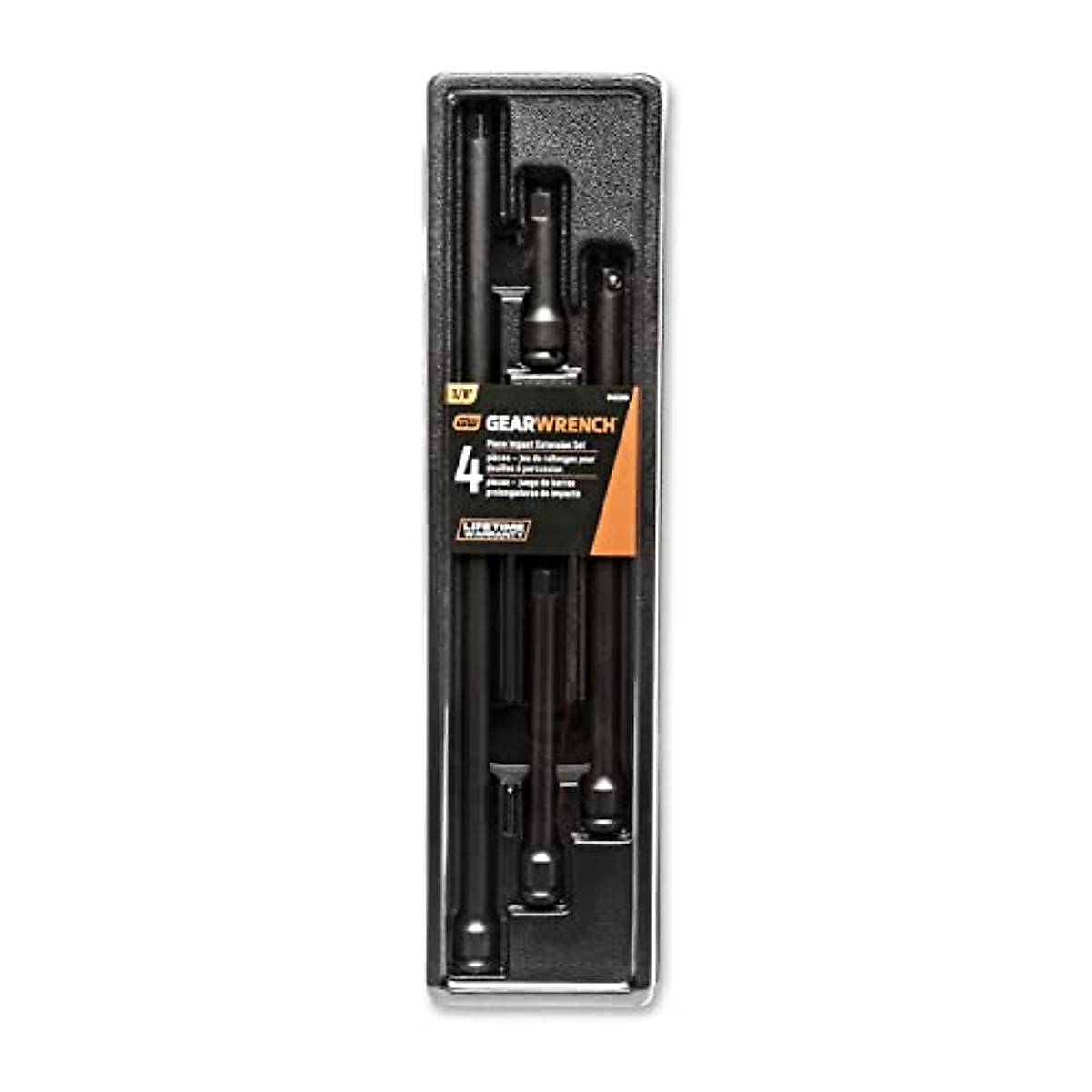 GEARWRENCH 4 Pc. 3/8" Drive Impact Extension Set, 3", 6", 10" & 15" - 84926N