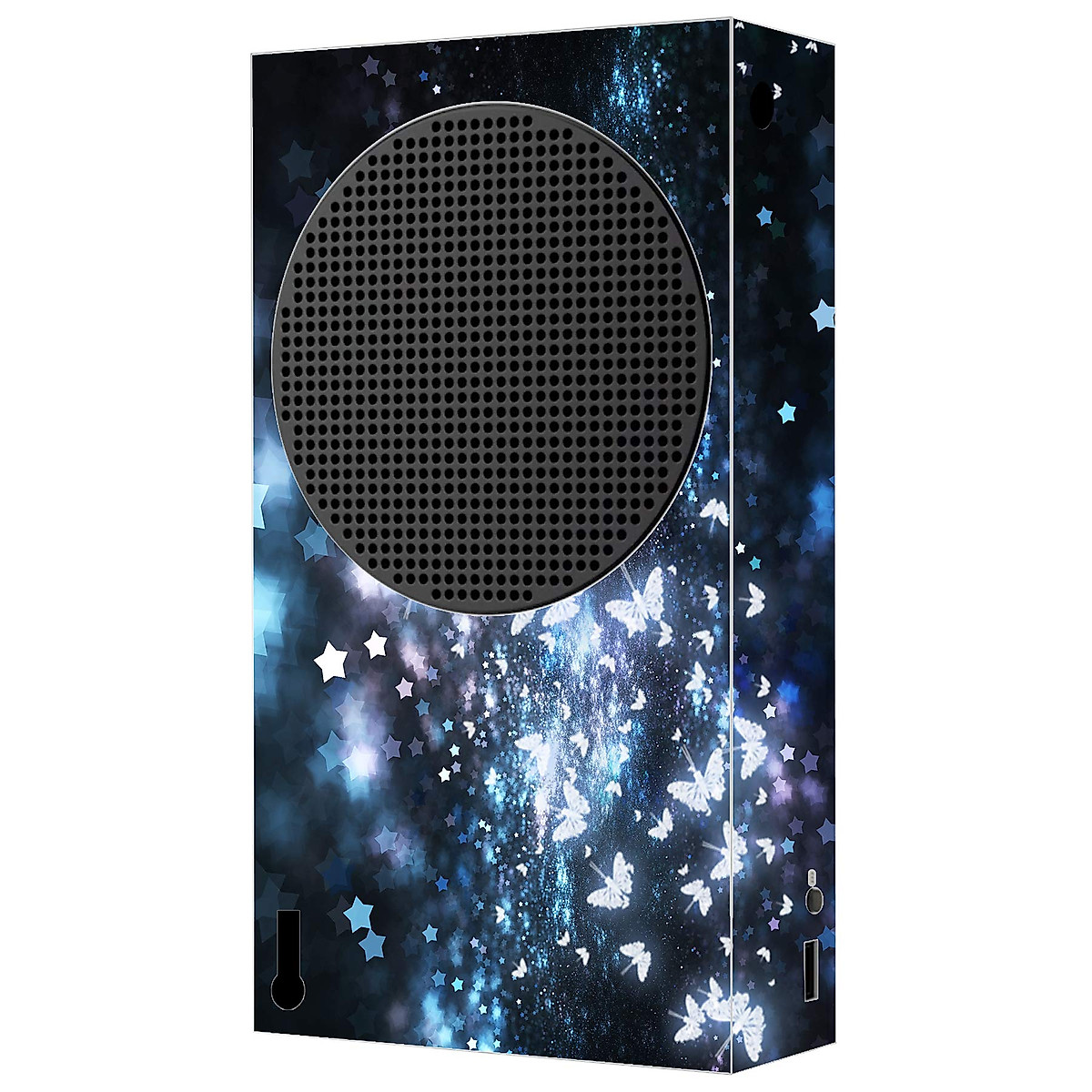 PlayVital Butterfly Illusion Custom Vinyl Skins for Xbox Series S, Wrap Decal Cover Stickers for Xbox Series S Console Controller