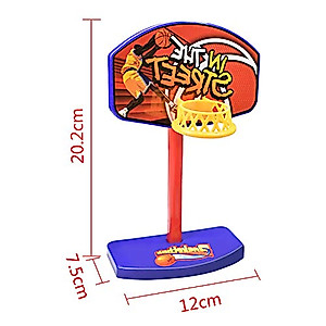 5 Balls+Bracket Parrot Pet Birdie Basketball in The Street Pet Shooting Hoop Balls Toy Parakeet Bell Prop Chew Random Set