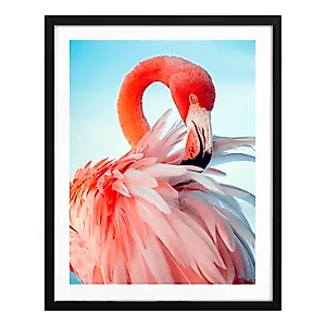 Black 12x16 Wood Picture Frame Diamond Painting Frames 30x40cm Display Pictures 10x14 in/ 25x35cm with Mat or 12x16in / 30x40 cm Without Mat 12 x 16 Frame for Diamond Art Poster Photo Wall Mounting