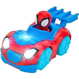 Marvel Spidey and HIS Amazing Friends Flash ‘N’ Dash Web Crawler - Motorized Web Crawler Vehicle with Lights and Sounds - Toys Featuring Your Friendly Neighborhood Spideys