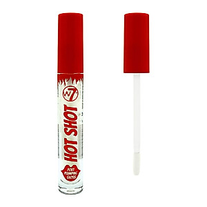 W7 Hot Shot Plumping Gloss - Enhancing Plump Effect For Fuller Lips - Clear, Natural, High Shine Finish