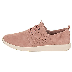 TOMS Womens Del Rey Lace Up Sneakers Shoes Casual - Pink - Size 5 B