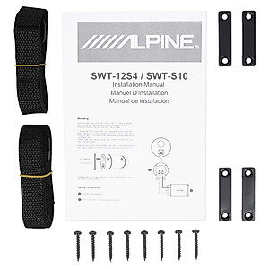 Alpine SWT-S10 1200w 10" Car Subwoofer in Bass Tube Enclosure+Amplifier+Amp Kit