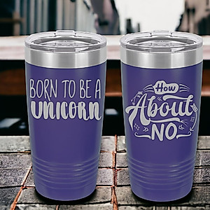 OEZZO Purple Customized Tumblers, Double Wall Personalized Tumblr, Laser Engraved Text with Names for Special Holidays (Purple, 20oz)