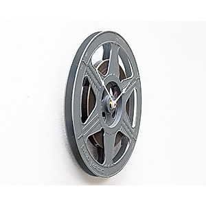 movie Film Reel Wall Clock, Movie, Lover, Clock, Unique, Wall, Filmmaker, Gift, Theater, Decor, Photographer,Steampunk, repurpose, recycle,