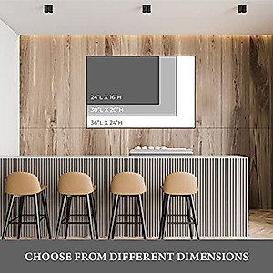 Bulljive Brands Premium Metal Martini Wall Art | Captivating Floating Mount Display | Wall Décor For Home Bar Kitchen And Dining Room | 3 Sizes Large To Small