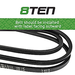 8TEN Deck Belt for AYP Husqvarna YTH 2242 YTA18542 YTH2042 197253 532197253 42 inch