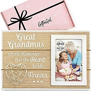 GIFTAGIRL Great Grandma Gifts for Birthday - Our Great Grandma Picture Frames, are Ideal Gifts for any Great Grandma. Great Grandmother Gifts are Very Memorable, and Arrive Beautifully Gift Boxed