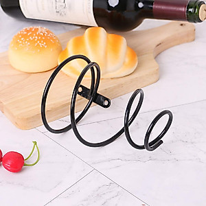 GUSENG Iron Wall Mounted Wine Bottle Rack Holder Display Shelf Kitchen Bar Exhibition Storage Organizer Home Decor