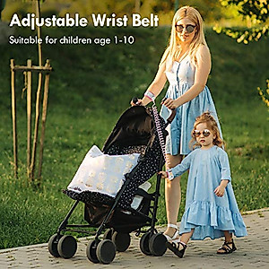 Lehoo Castle Upgraded Anti Lost Wrist Link, Kid Harness with Induction Lock, Safety Wrist Leash for Toddlers, Kids Backpack Leash, Child Leash Harness (Pink)