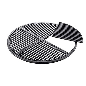 Cast Iron Grate, Pre Seasoned, Non Stick Cooking Surface, Modular Fits 22.5" Grills