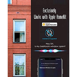VOCOlinc Door Window Alarm Magnetic Contact Sensor Wireless Smart No Hub Required ONLY Works with Apple HomeKit Home Security Bluetooth Low Energy Remote Access VS1 (2Pack-VS1)
