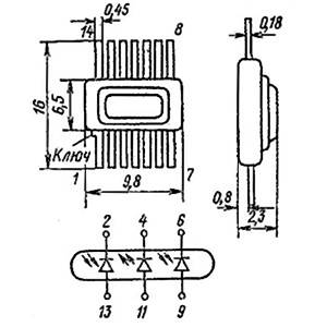 Optocouplers AOD111A USSR 10 pcs