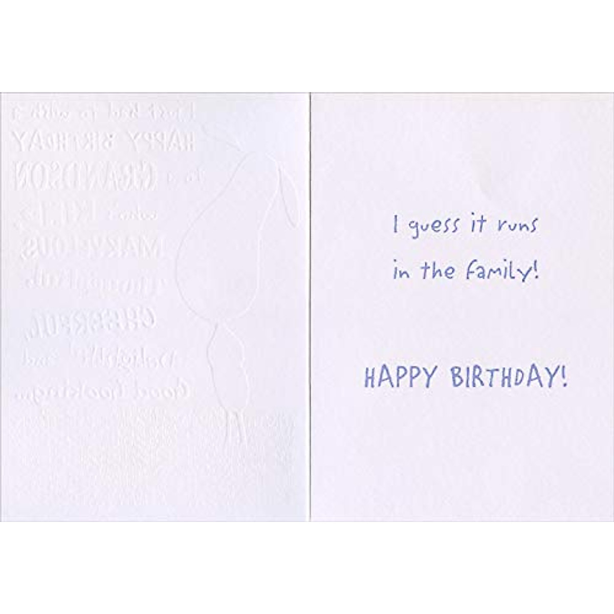 Designer Greetings Standing Dog: Kind, Marvelous, Thoughtful Funny/Humorous Birthday Card for Grandson