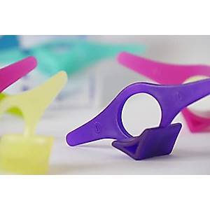 Thumb Thing Book Page Holder and Bookmark Small (Set of 3-Assorted Colors) - Literary Gifts, Book Gadget, Gift for Readers, Reading Accessories & Bookworm Book Accessory