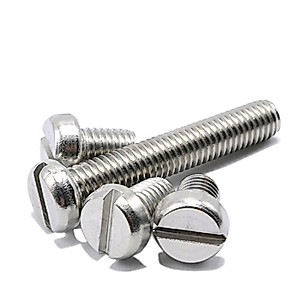 M3x5mm Slotted Cheese Head Machine Screws,Stainless Steel,Pack 100