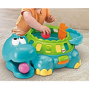 Fisher-Price Baby Crawling Toy, Poppity Pop Musical Dino, Ball Popper Dinosaur with Music & Sounds for Infants Ages 6+ Months
