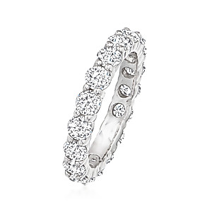 Ross-Simons 2.85 ct. t.w. CZ Eternity Band in Sterling Silver. Size 7