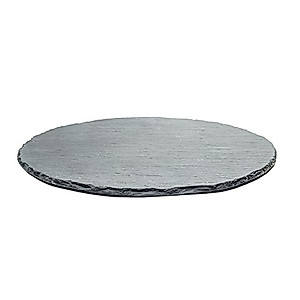 Fox Run 3808 Slate Cheese Board, Round Gray, 12 x 12 x 0.25 inches