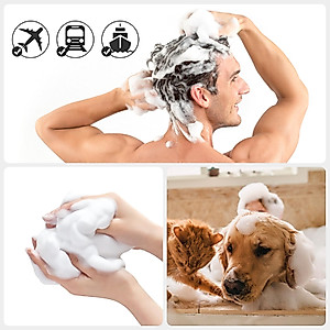 EGALLOP 2 Oz Empty Black Foam Pump Bottle, Foamer Soap Dispenser for Lash Shampoo, Hand Soap, Foaming Cleaner(Black Pump, 12 PCS)