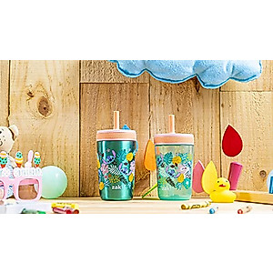 Zak Designs Disney Lilo and Stitch Kelso Tumbler Set, Leak-Proof Screw-On Lid with Straw, Bundle for Kids Includes Plastic and Stainless Steel Cups with Bonus Sipper (3pc Set, Non-BPA, Stitch)