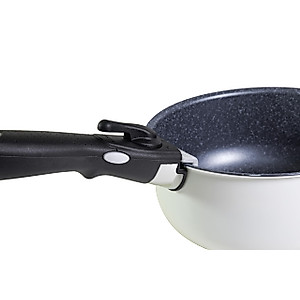 Motase Removable Handle Black, Detachable Removable Pan Handle,Universal Pot Handle Replacement,Suitable for All Cookware