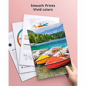 WOKOK Refill Ink Kit for HP 67 67XL 63 63XL 65 65XL 61 61XL 950 950XL 951XL 902XL 952XL Ink Cartridges, 100ML x 5 Bottles with Syringes (2 Black 1 Cyan 1 Magenta 1 Yellow)