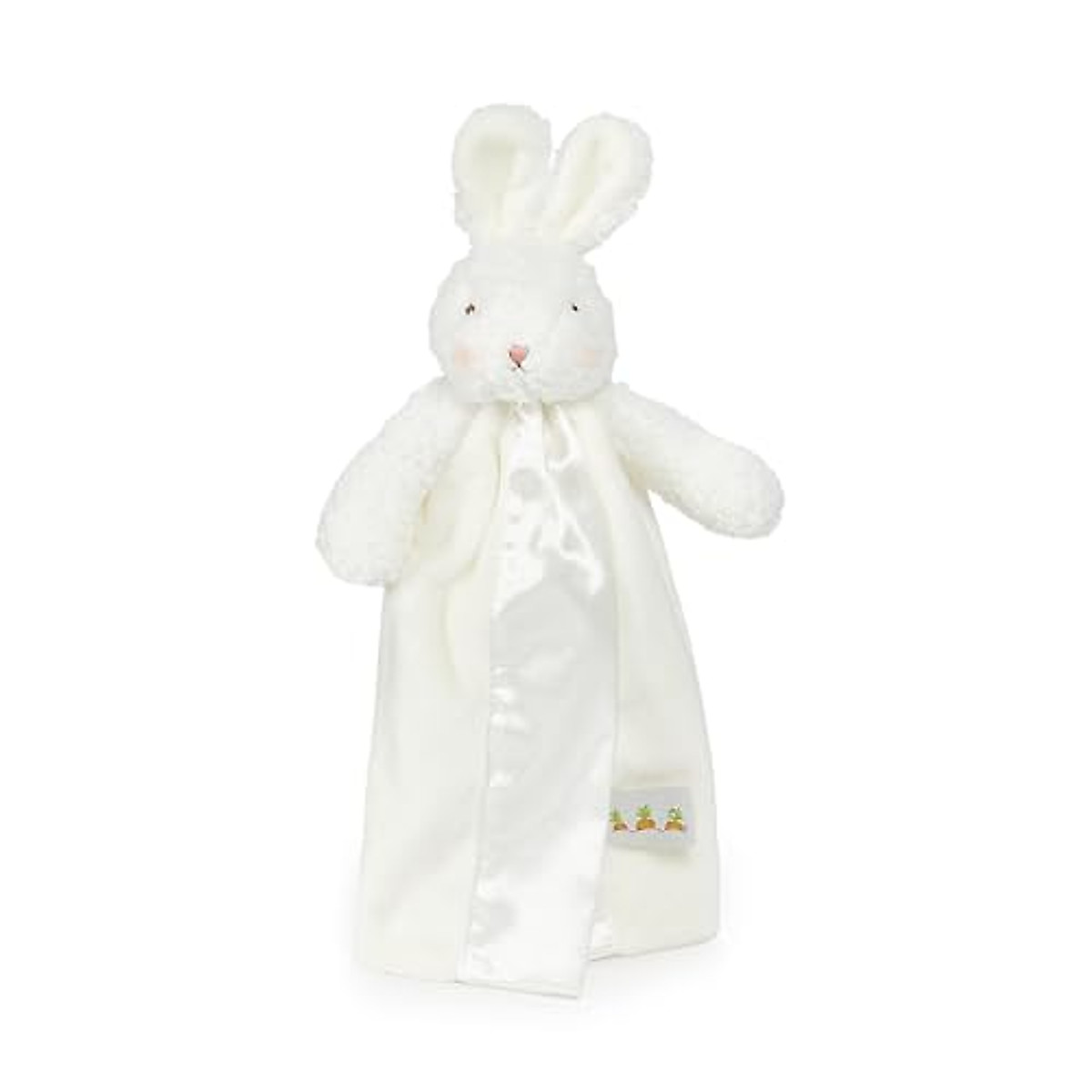 Bunnies By The Bay "Bun Bun Bunny" - 11 inch Stuffed Rabbit and Baby Blanket - Bye Bye Buddy Travel Size Baby Lovey - Super Soft Velour with Satin Lining