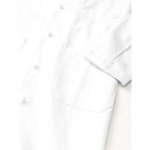 Fashion Seal Healthcare unisex adult Knot Button Lab Coat Blazer, White, Small US