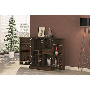 Boahaus Expandable Bar Cabinet with Wine Storage
