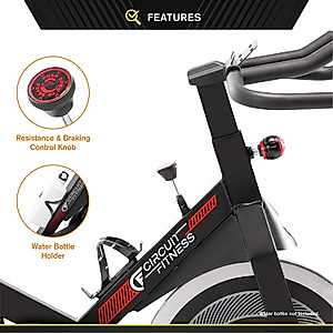 Circuit Fitness Club Revolution Cycle for Cardio Exercise - Red