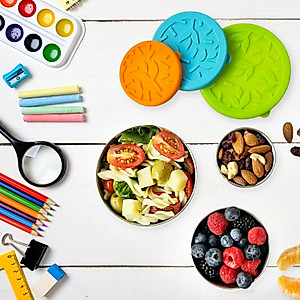 TAVVA 2 X 12 oz Stainless Steel Snack Containers with Lids - Stainless Steel Food Containers 12 oz