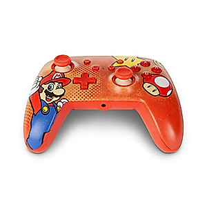 PowerA Enhanced Wired Controller for Nintendo Switch - Mario Vintage, Gamepad, Wired Video Game Controller, Gaming Controller - Nintendo Switch