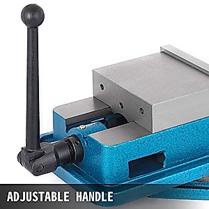 Happybuy 6 Inch Heavy Duty Milling Vise Bench Clamp Vise High Precision Clamping Vise 6 Inch Jaw Width with 360 Degrees Swiveling Base CNC Vise