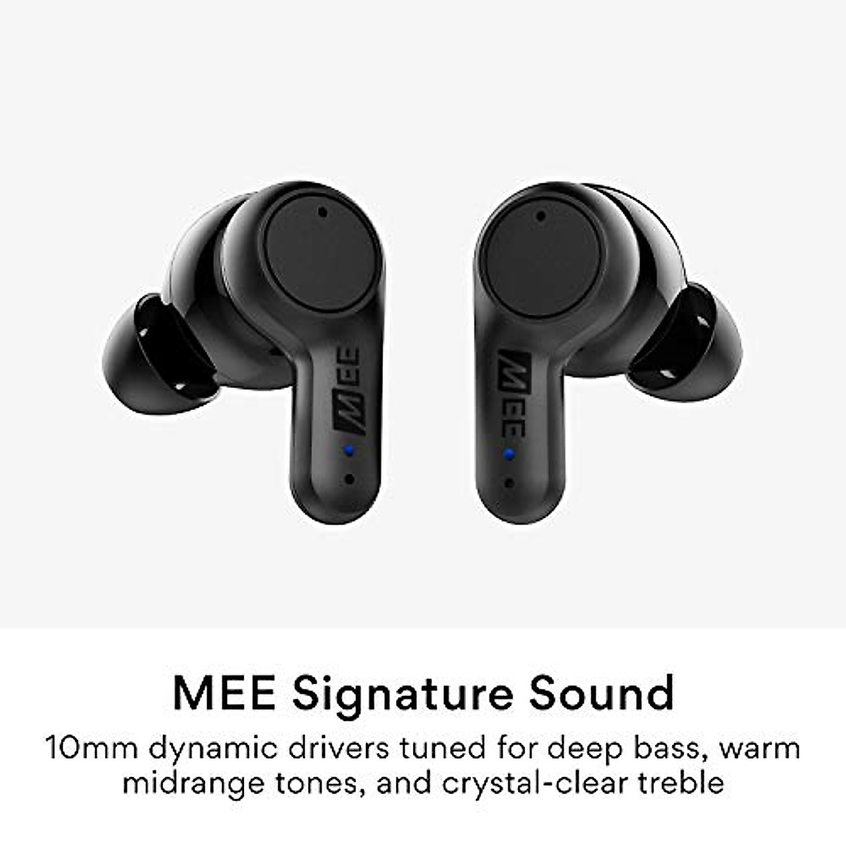 MEE audio X20 True Wireless Earbuds - Bluetooth 5.0 Stereo Headphones with Charging Case - Active Noise Cancelling in Ear Earphones - IPX4 Sweat Resistant, Built-in Headset, Mic & Touch Control