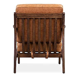 POLY & BARK Verity Lounge Chair, Cognac Tan