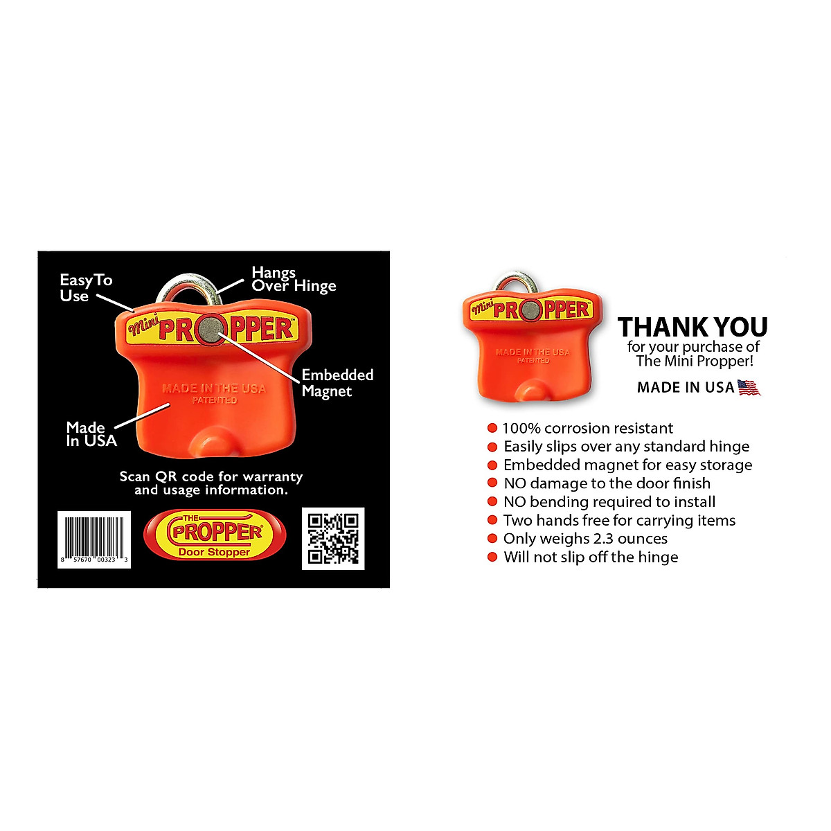 Mini Propper Door Stopper 2-Pack