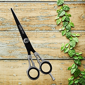 Facón Professional Razor Edge Barber Hair Cutting Scissors - Japanese Stainless Steel - 6.5" Length - Fine Adjustment Tension Screw - Salon Quality Premium Shears (The Alpha)