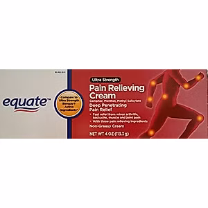 Equate Ultra Strength Pain Relieving Cream Muscle Rub, 4-Ounce Tube