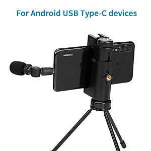 Saramonic Ultra-Compact Omnidirectional Condenser USB-C Microphone for Smartphones, Tablets & Computers (SmartMic UC Mini), Black