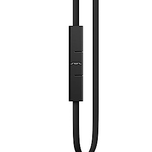 SOL REPUBLIC Jax Wired 1-Button In-Ear Headphones, Android Compatible, Tangle Free Cable, In-Ear Noise Isolation, 4 Ear Tip Sizes, Great for Calls, Black