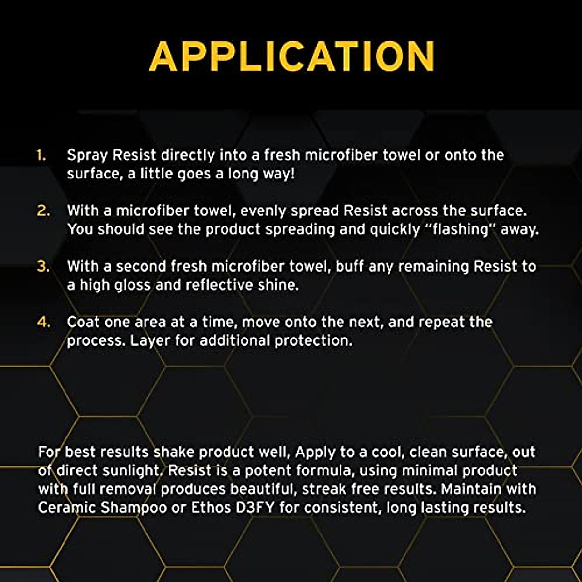 Ethos Resist - UV Ceramic Coating for Cars - Reduces Water Spotting - Enhances Coatings - Graphene Ceramic Coating Protection for Car, Boat, RV, Truck