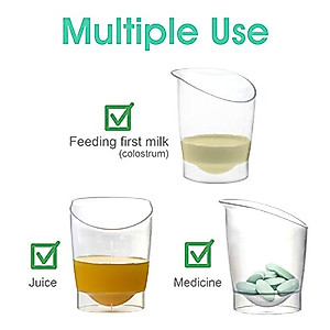 Maymom Baby Feeding cup; Graduated Cup for Dosing Medicine; 1 oz (4ct)