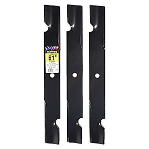 Maxpower 561311B 3 Blade Set for 61" Cut Scag, Snapper and Husqvarna Mowers, Replaces OEM #'s 5208425, 5020842, 5101755, 539-105711
