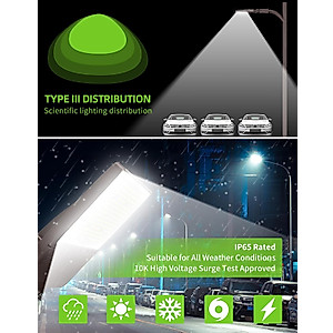 9 Pack 480V 150W LED Parking Lot Light,UL DLC Listed Commercial 22500LM LED Shoebox Pole Lights Slip Fit Mount Flood Lights 5000K IP65 Outdoor Area Sport Court Street Road Lighting AC 277-480V