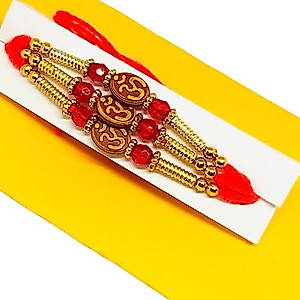 JAGMOR Rakhi Threads, Set of 3 OM Rakhi for Brother, Rakhi Bracelet for Brothers, Rakhi Thread, Bhai Rakhi, Bro Rakhi