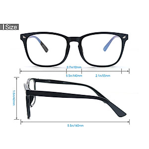 HAPJOYS Women's Reading Glasses Blue Light Blocking Computer Readers +0.75 for Women Blue Ray Cheaters 4 Pack Anti Glare Reduce Eyestrain Protect Eyes